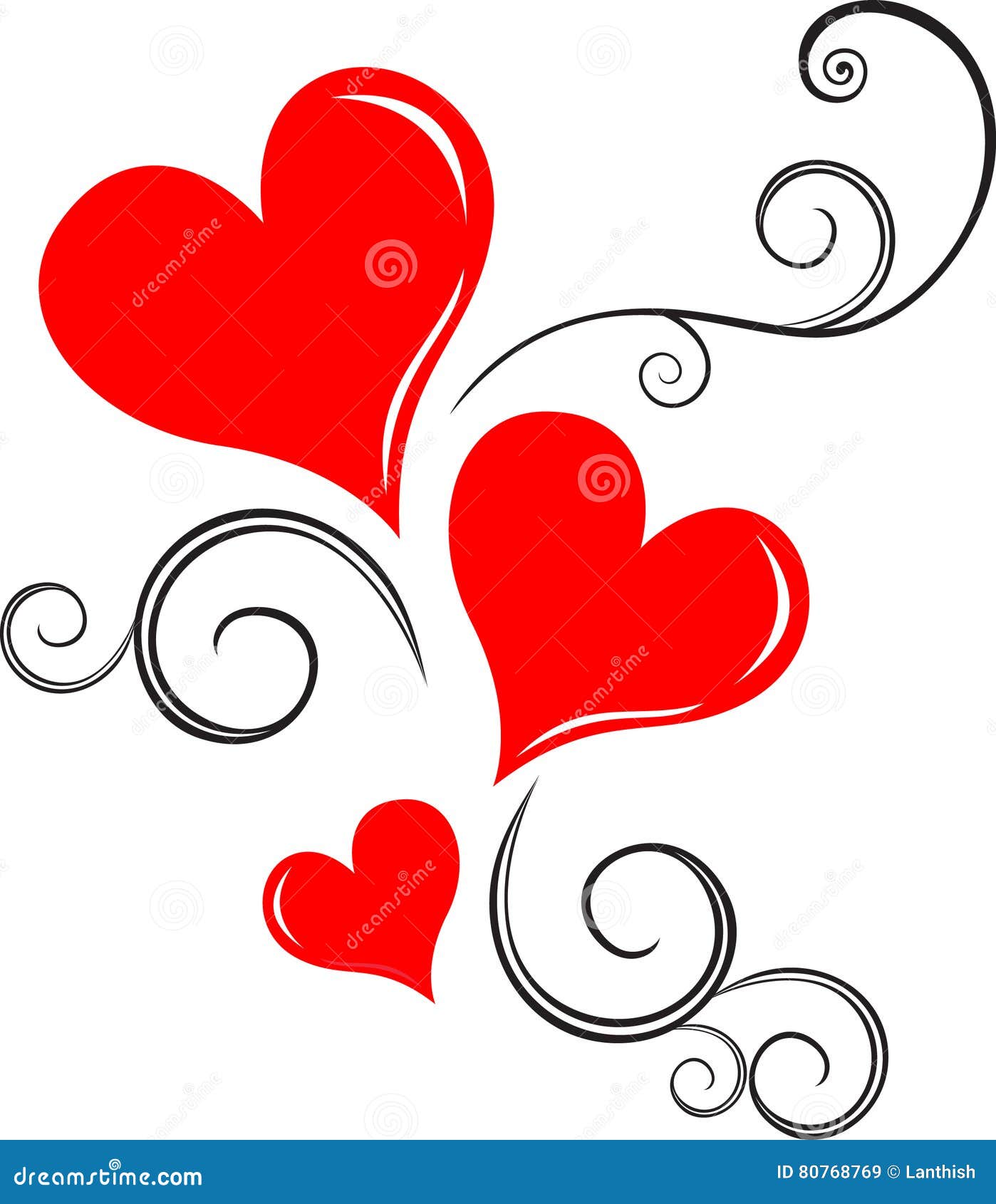 Love Symbol with Floral Design Stock Vector - Illustration of graphic ...