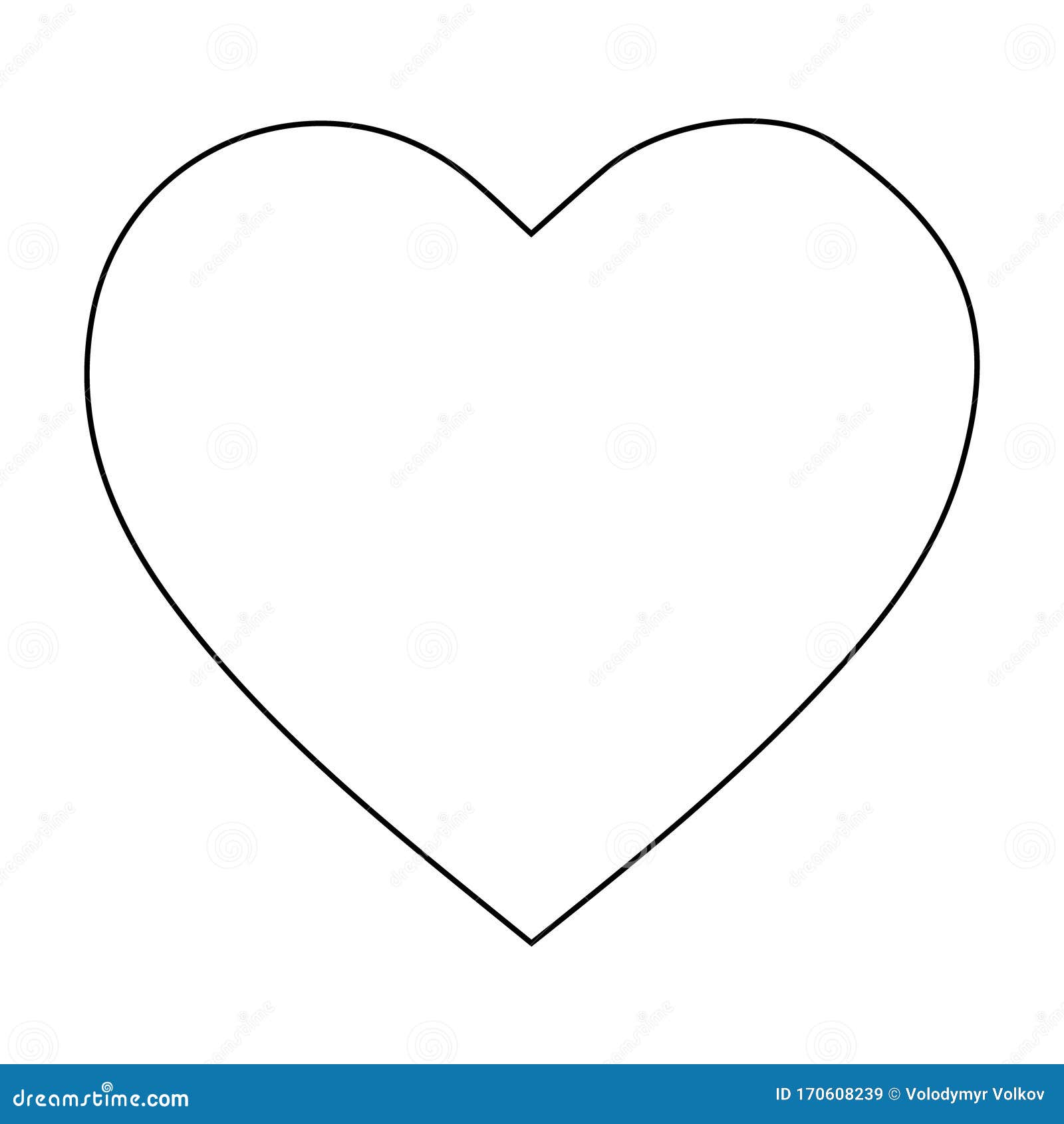 Love Symbol, Heart Linear Icon Stock Vector - Illustration of thin ...