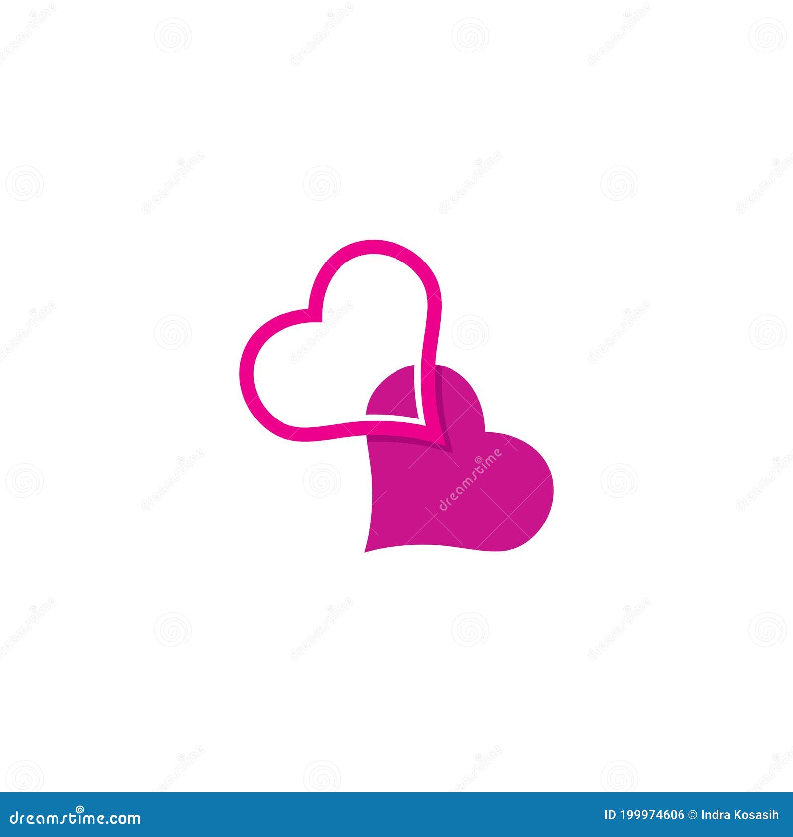 Love Symbol Logo Vector Icon Illustration Design Stock Vector ...