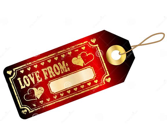 Love from tag stock vector. Illustration of marriage - 18228000