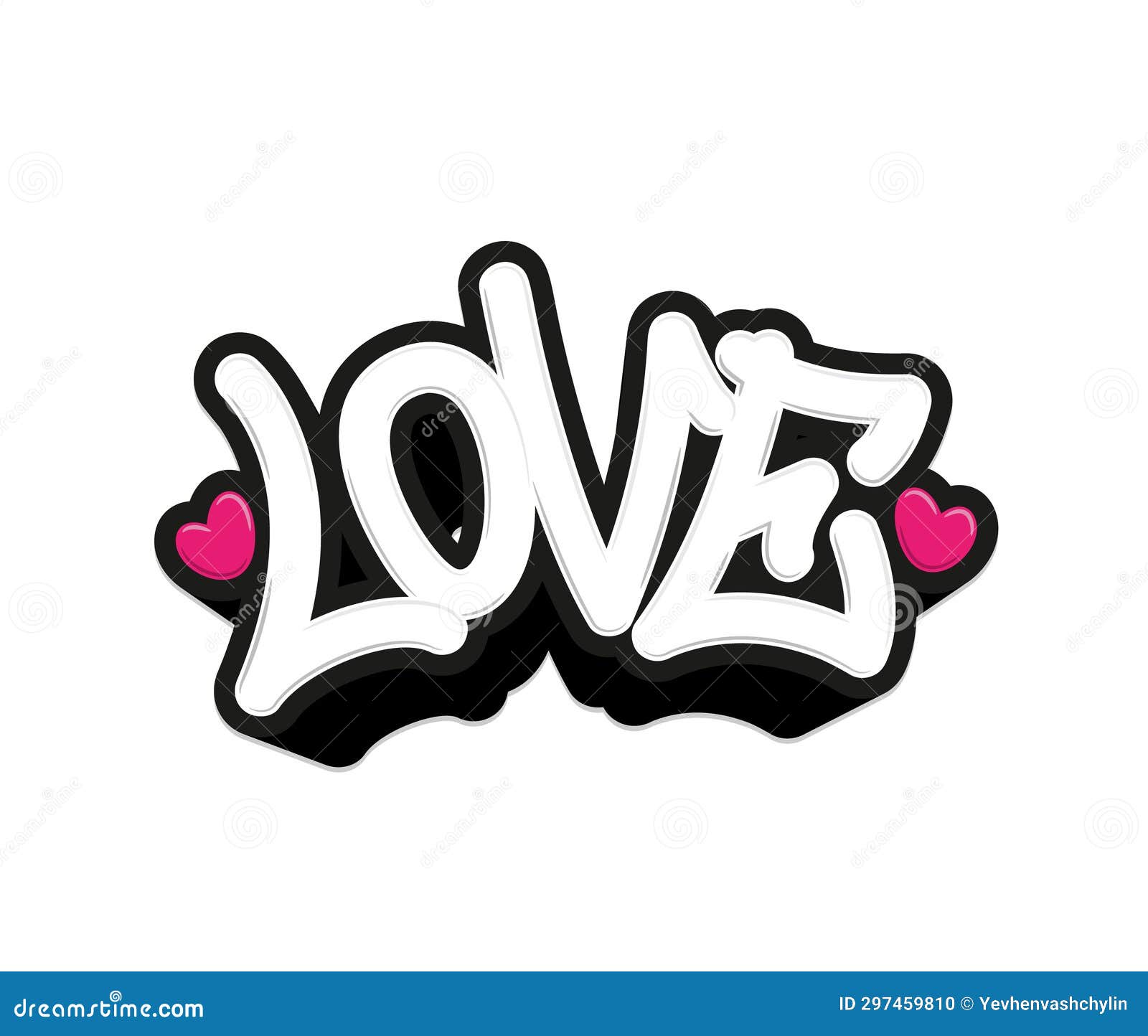Love. Tag Graffiti Style Label Lettering. Vector Illustration Stock ...