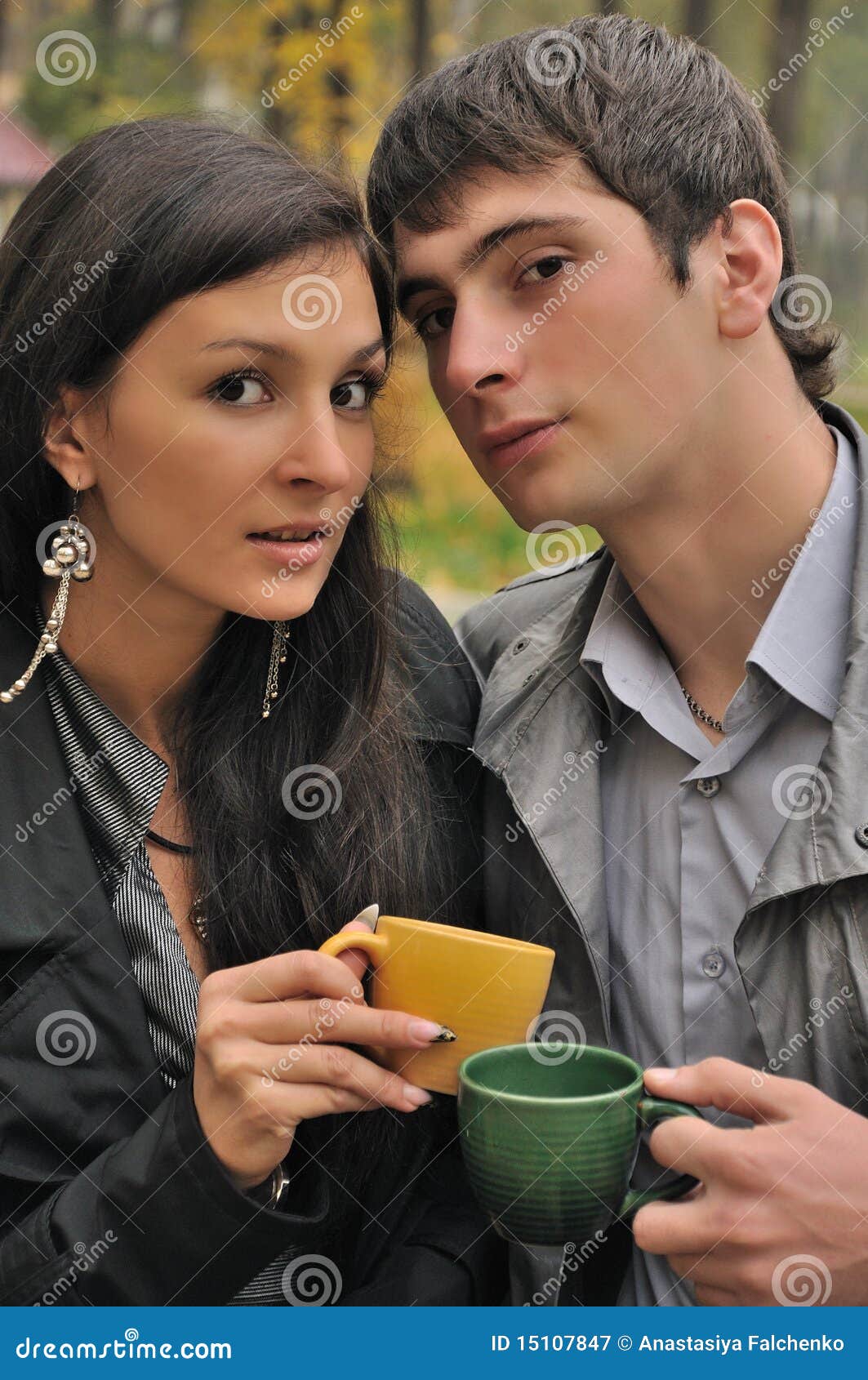 Love tea stock image. Image of fellow, yellow, rest, meeting - 15107847