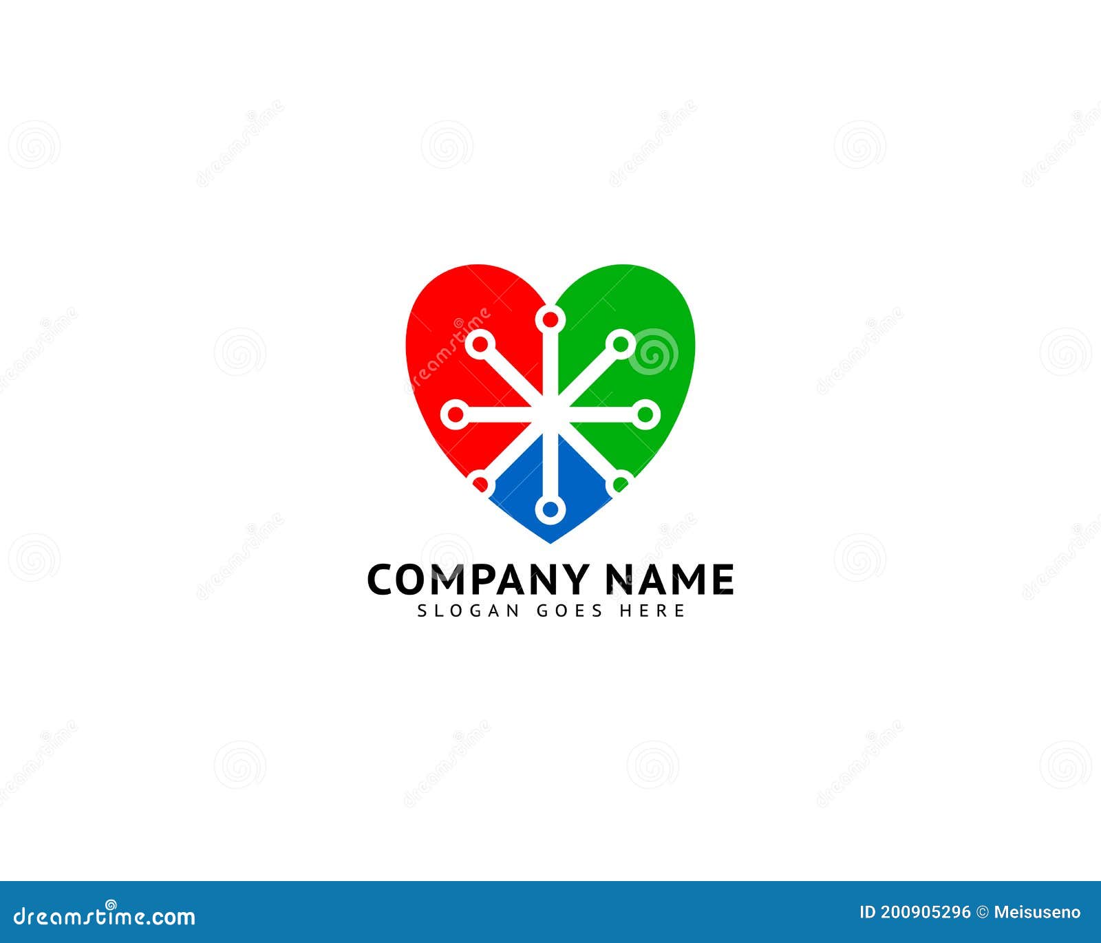 Love Tech Logo Template Design Vector Stock Vector - Illustration of ...