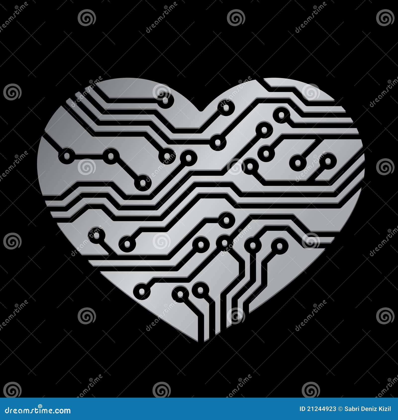 Love of technology stock vector. Illustration of board - 21244923