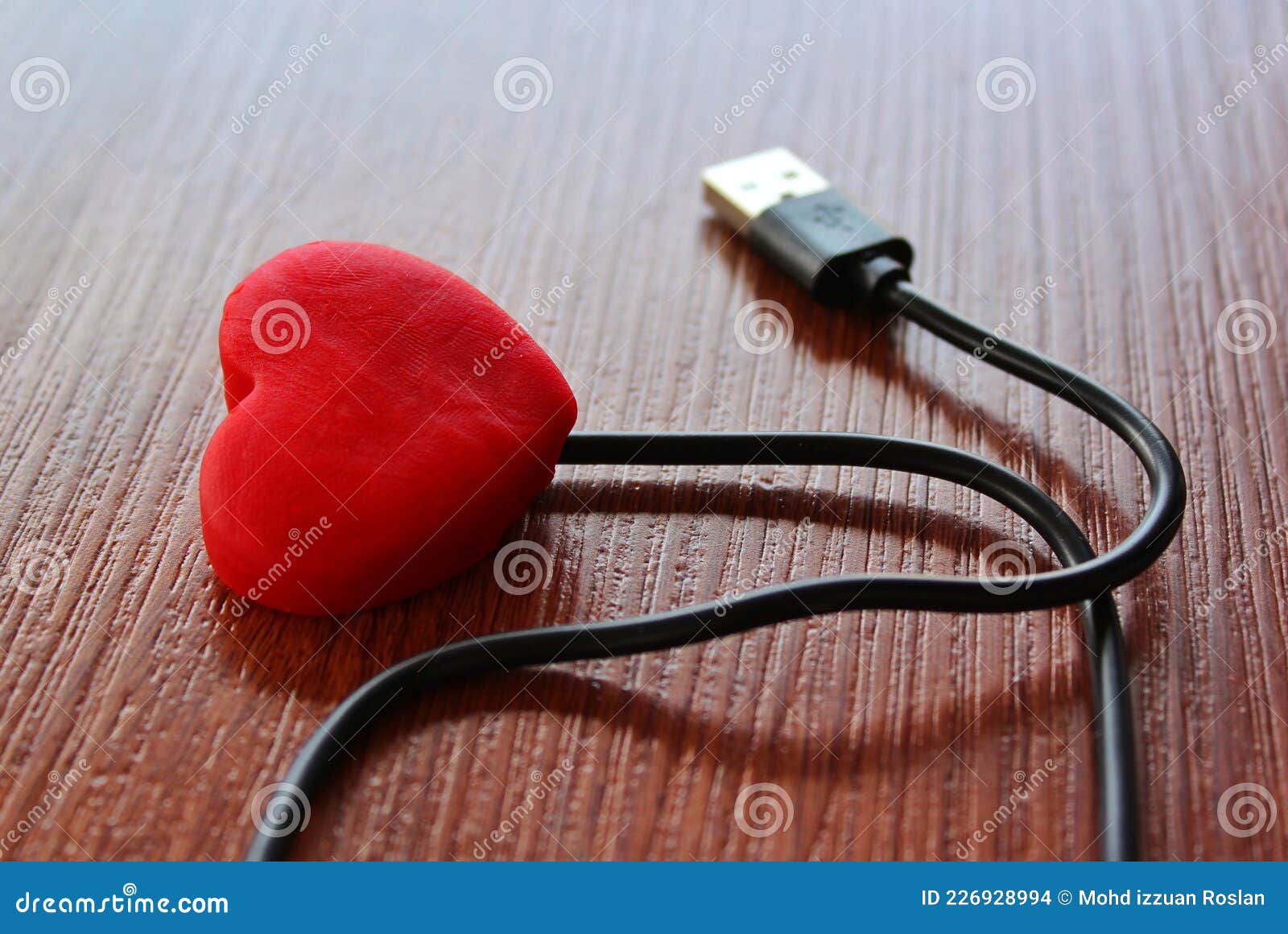Love and Technology Concept Stock Photo - Image of equipment, inserting ...