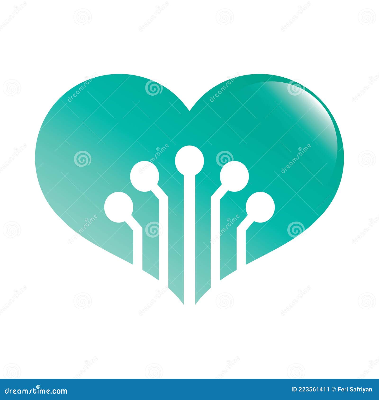 Love Technology Logo Design Stock Vector - Illustration of romance ...