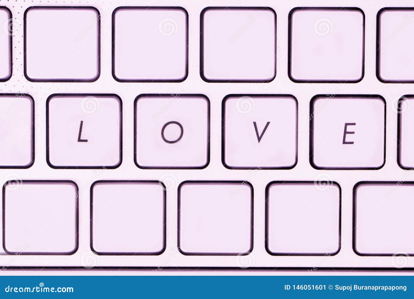 Love Text on Computer Keyboard.concepts of Online Dating Stock Image ...