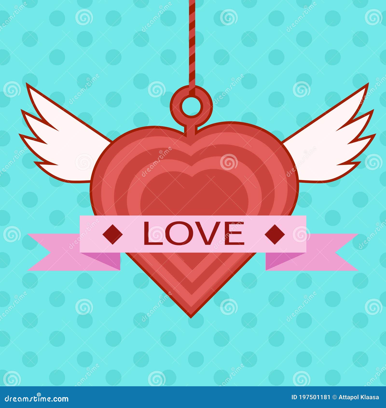 Love Text Flying on Sky Background Stock Vector - Illustration of ...