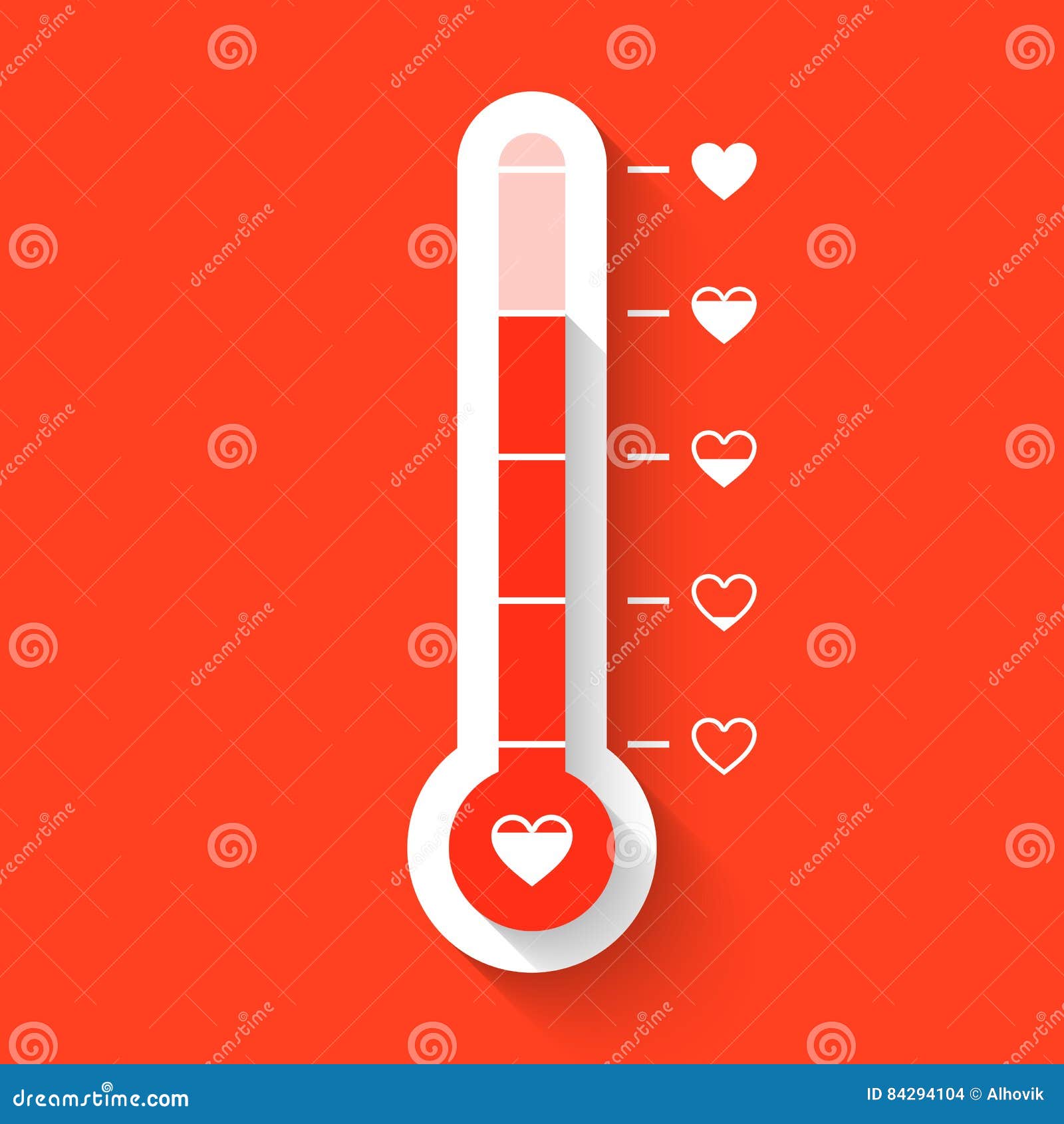 Love thermometer stock vector. Illustration of celebration - 84294104