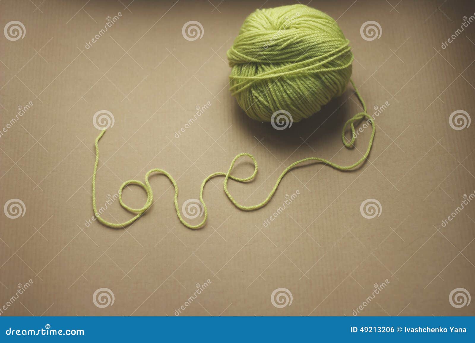 Love in the threads stock photo. Image of valentine, green - 49213206