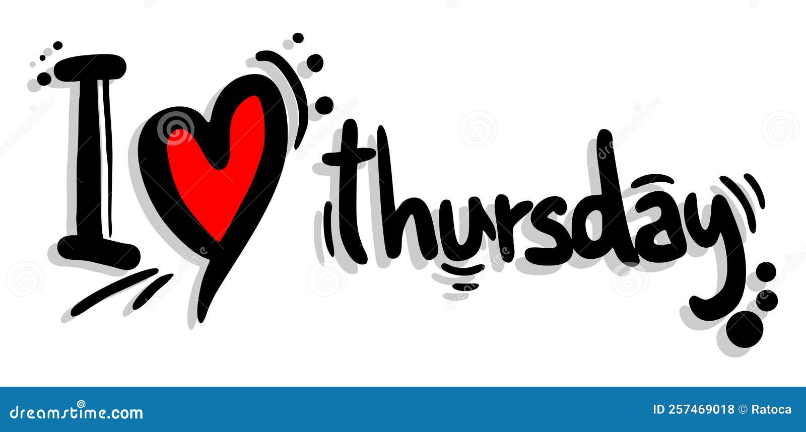 Love thursday stock vector. Illustration of thursday - 257469018