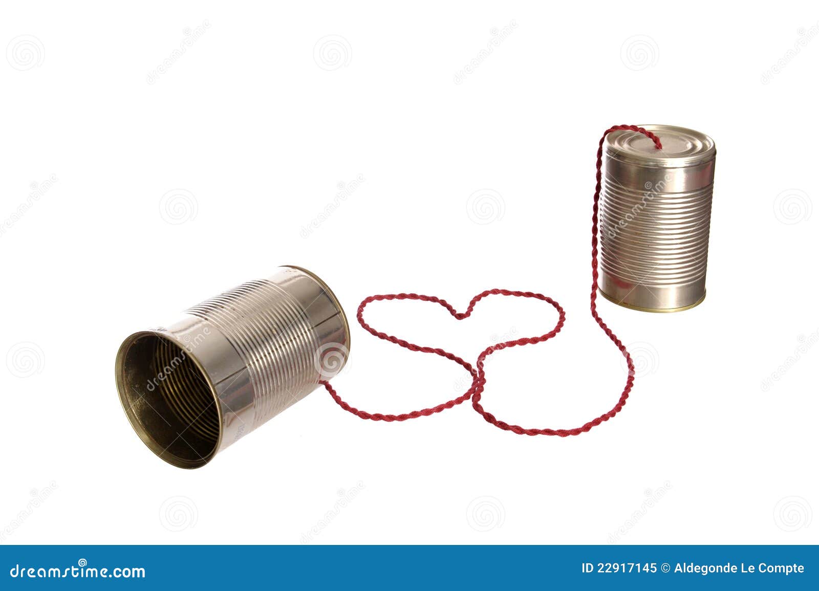Love tin can phone stock image. Image of love, heart - 22917145