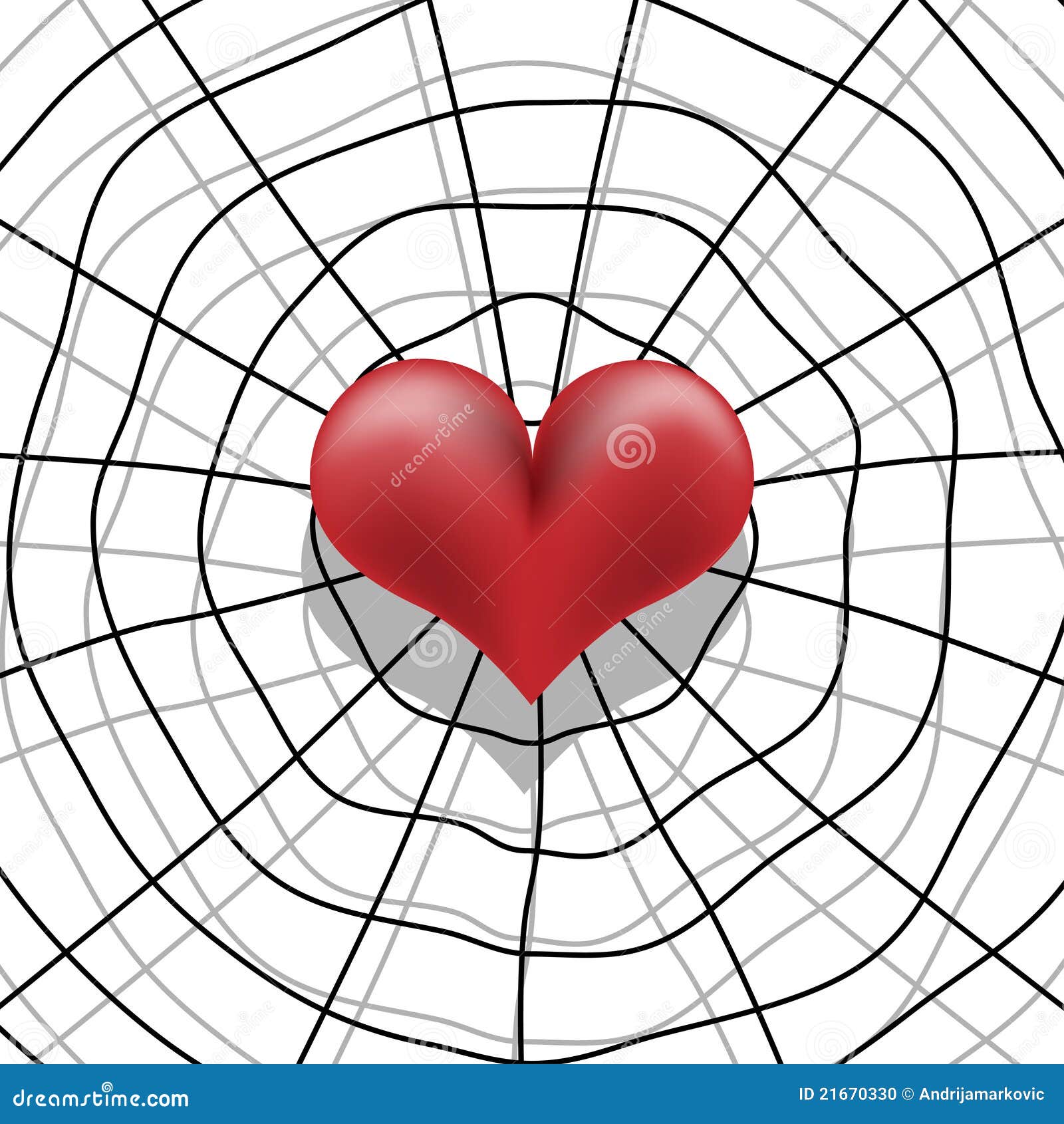 Love trap stock vector. Illustration of emotion, romance - 21670330