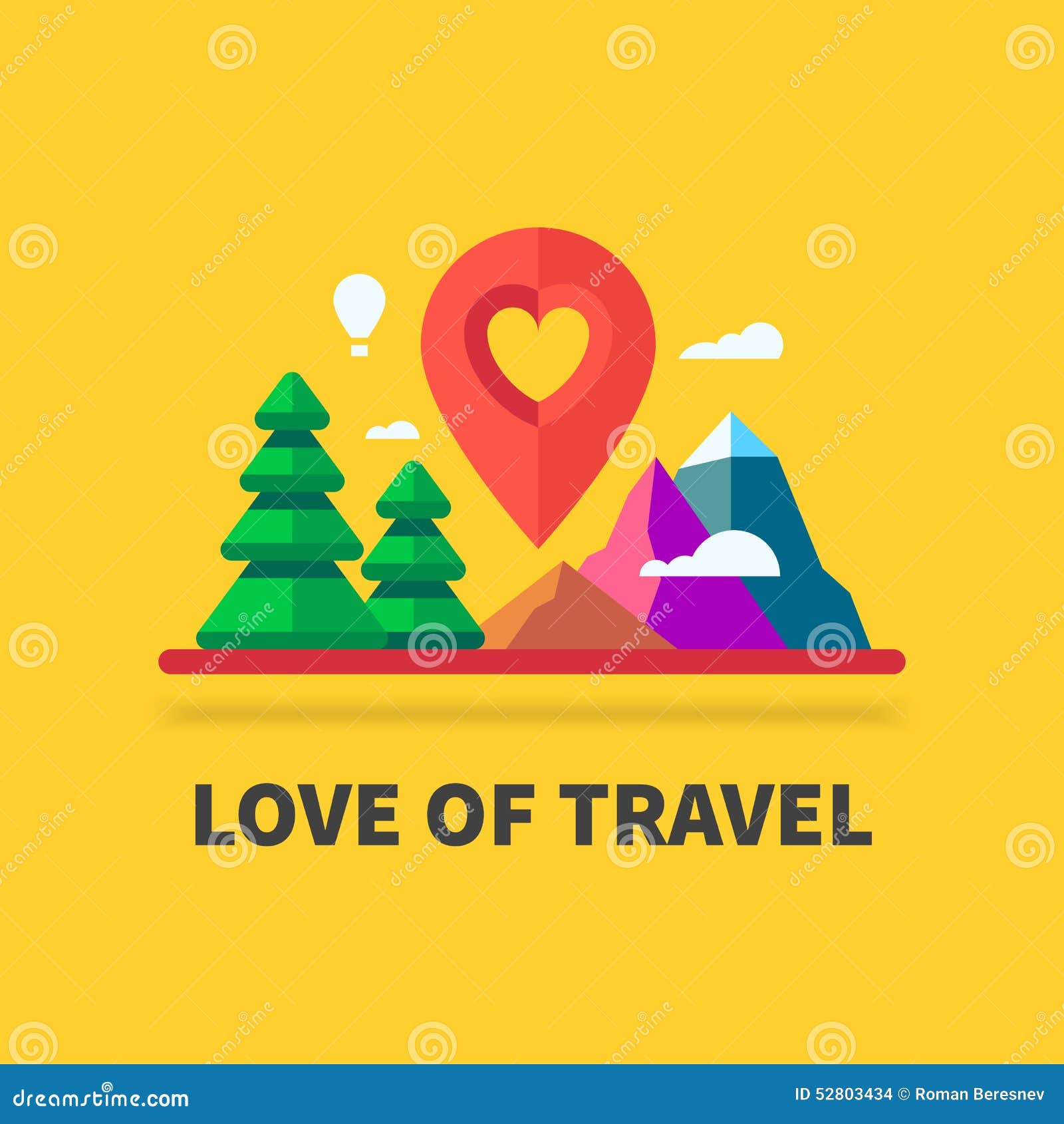 Love of travel stock illustration. Illustration of navigation - 52803434
