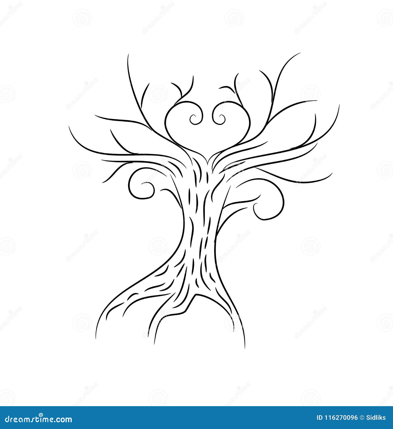 Love tree illustration stock illustration. Illustration of stand ...