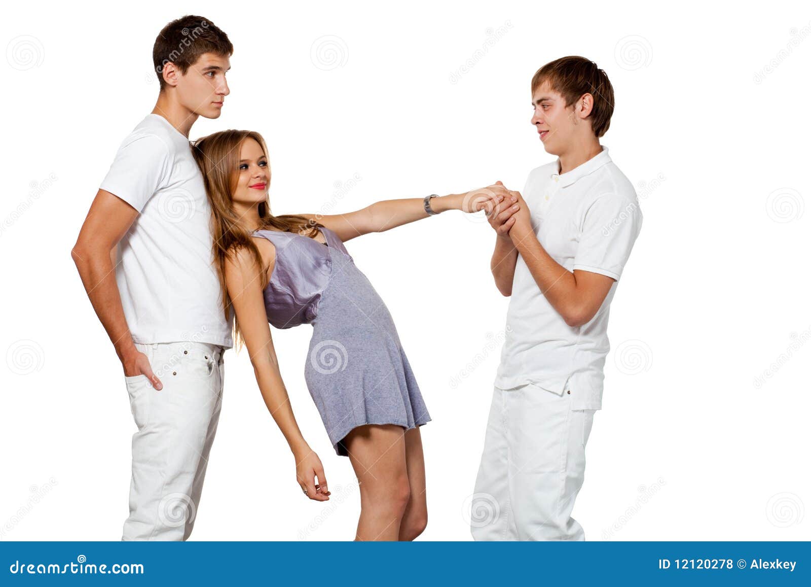 Love triangle stock photo. Image of choice, beautiful - 12120278