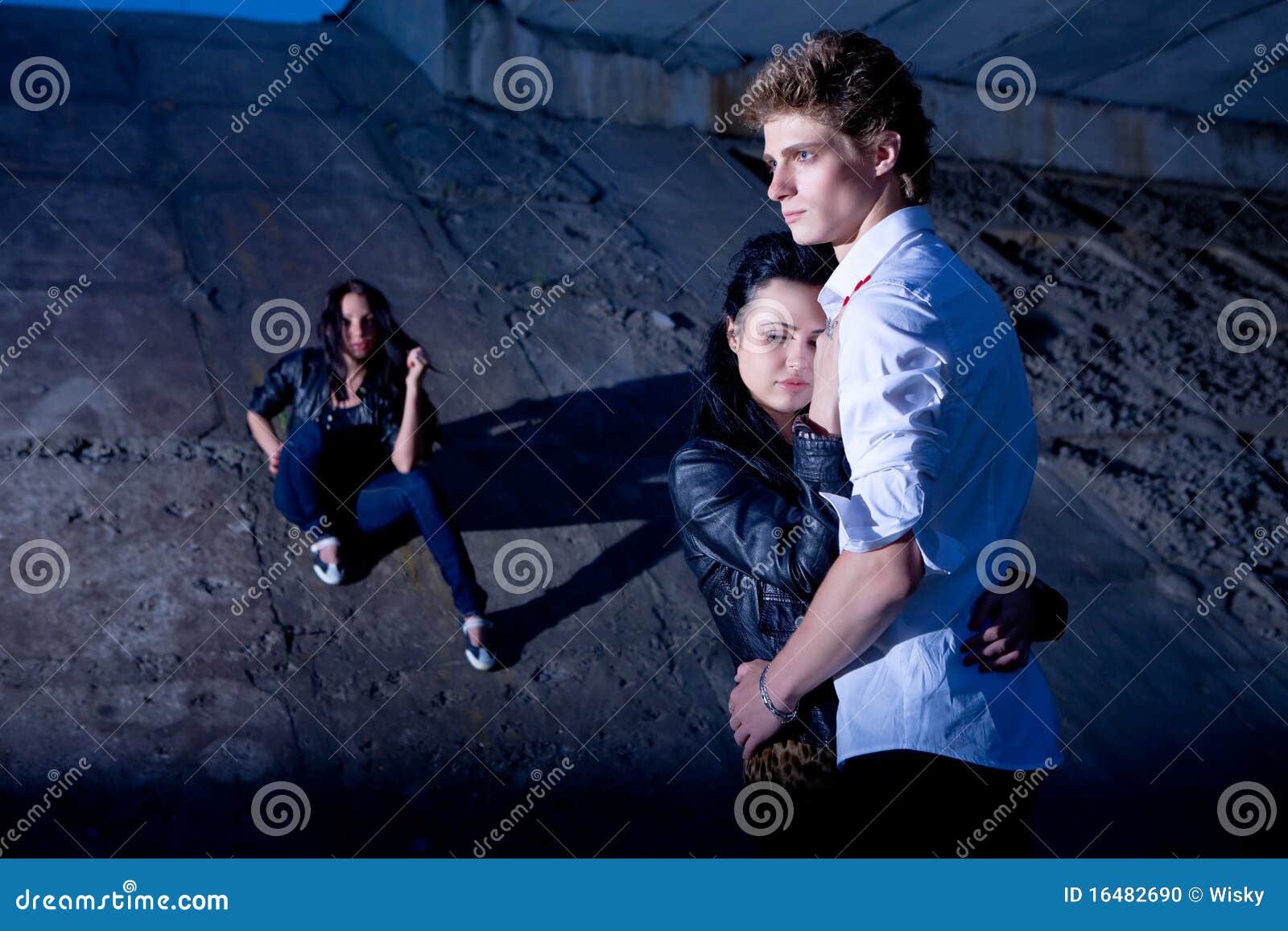 Love triangle stock photo. Image of human, confidence - 16482690
