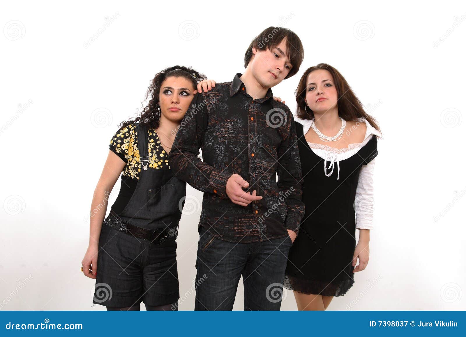 Love triangle stock image. Image of friendship, beautiful - 7398037