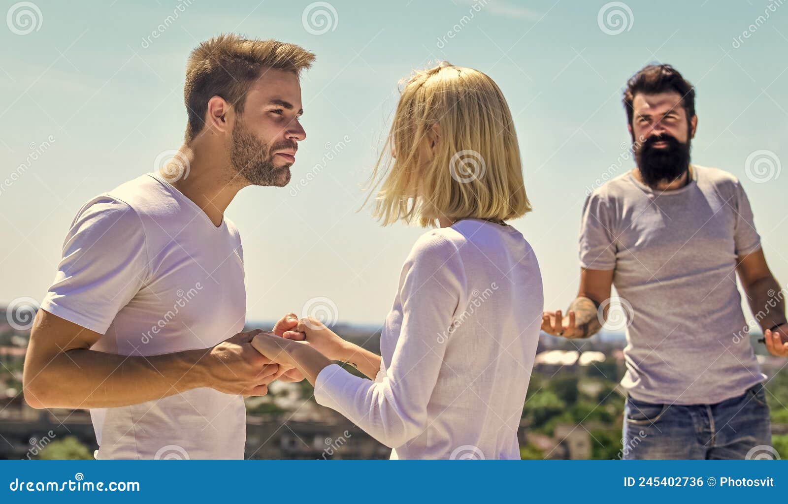 Difficult Relationships. Couple In Love Competing Boxing. Conflict ...