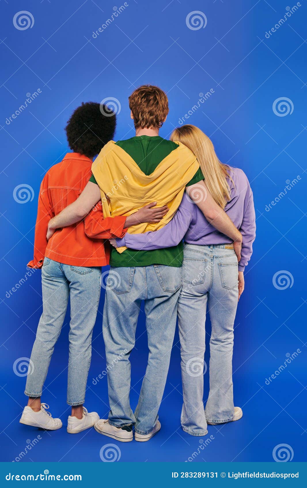Love Triangle, Polyamory, Three People, Back Stock Image - Image of ...