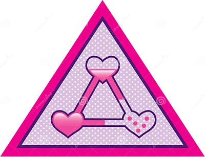 Love Triangle Vector Artwork Stock Vector - Illustration of game ...