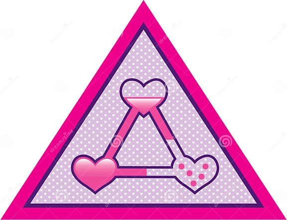 Love Triangle Vector Artwork Stock Vector - Illustration of game ...