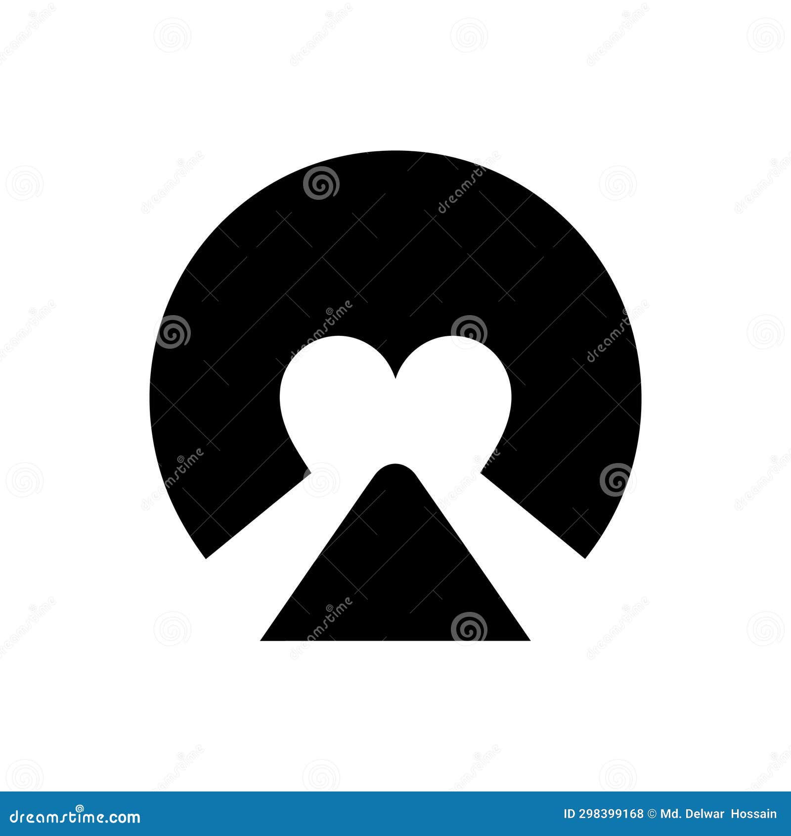Love tunnel icon stock vector. Illustration of tunnel - 298399168