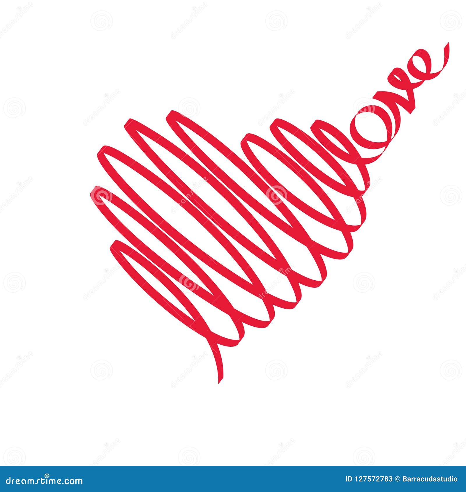 Love Typography. Heart Typography. Love Ribbon Typography Stock Vector ...