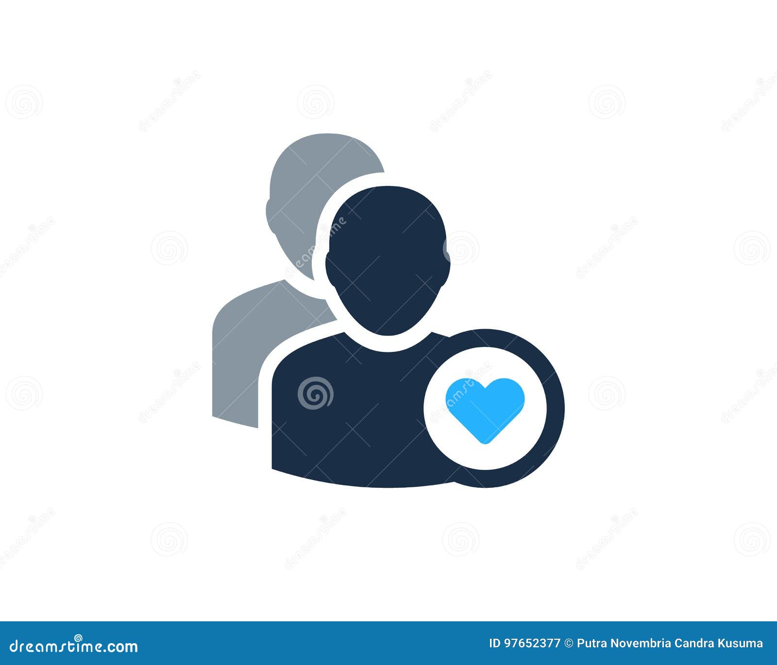 Love User Icon Logo Design Element Stock Vector - Illustration of ...