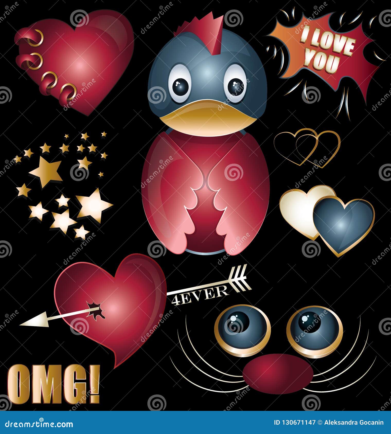 Love Vector Design Elements Stock Illustration - Illustration of great ...