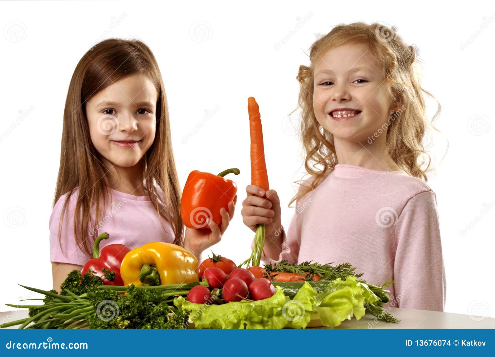 We love vegetables! stock photo. Image of head, parsley - 13676074