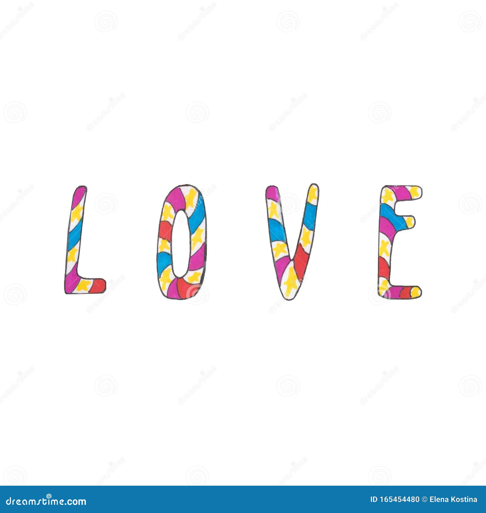 White Background And Multi-colored Letters. Royalty-Free Stock Image ...