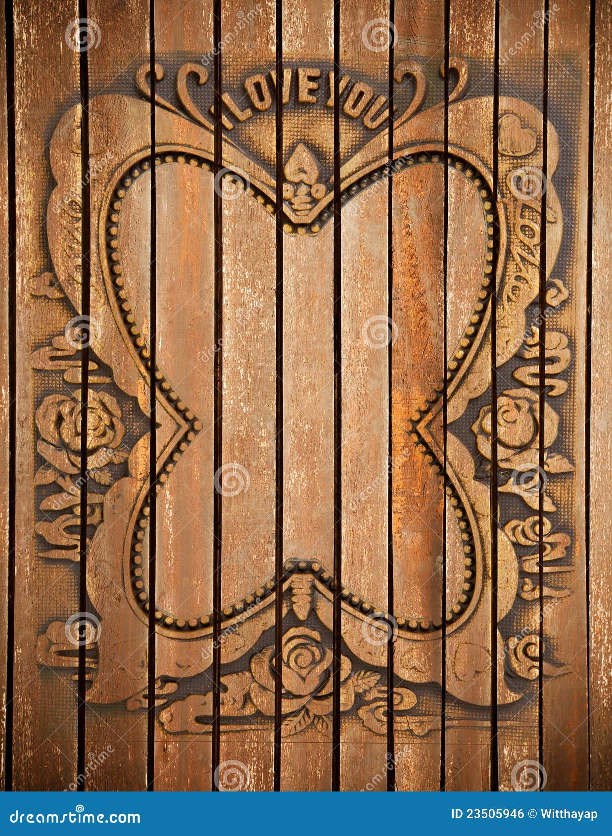 Love wood frame stock photo. Image of lovely, rose, deco - 23505946