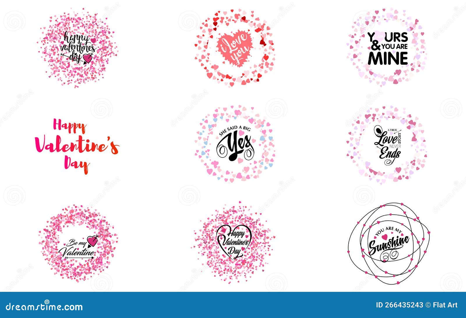 Love Word Art Design with a Heart-shaped Background and a Sparkling ...