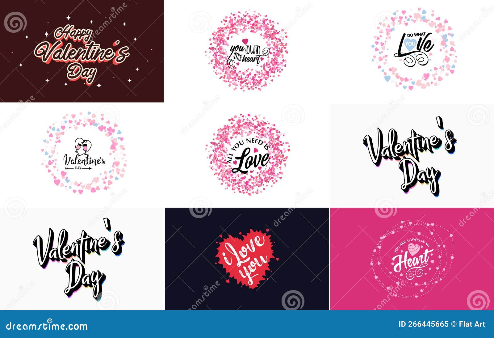 Love Word Art Design with a Heart-shaped Gradient Background Stock ...