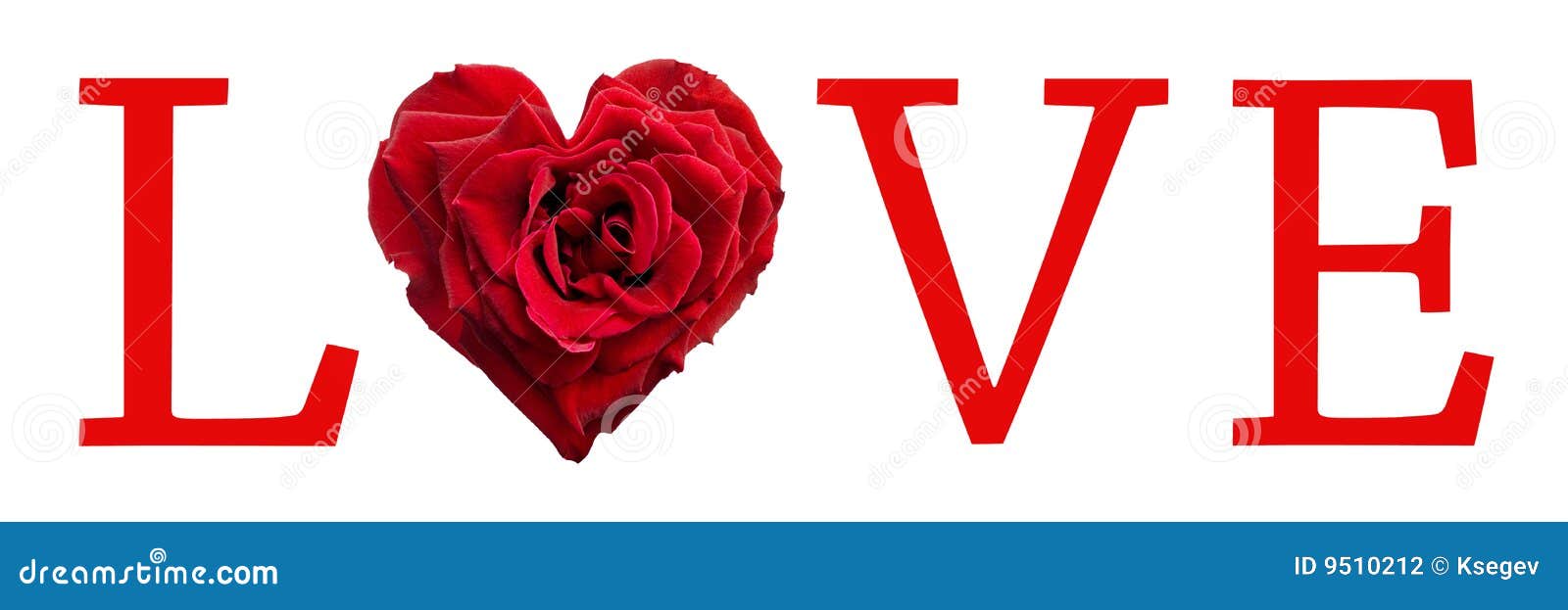 Love Word with a Heart Shaped Rose Stock Photo - Image of passion, love ...