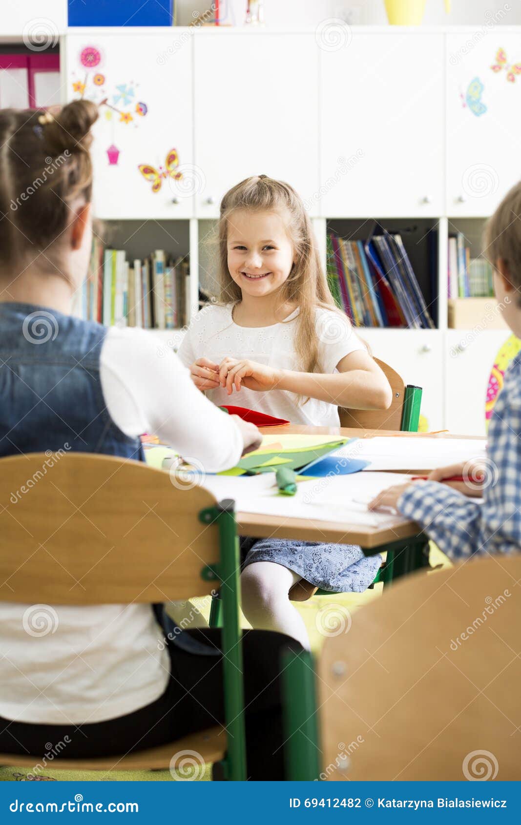 They Love Working in Groups Stock Photo - Image of class, girl: 69412482