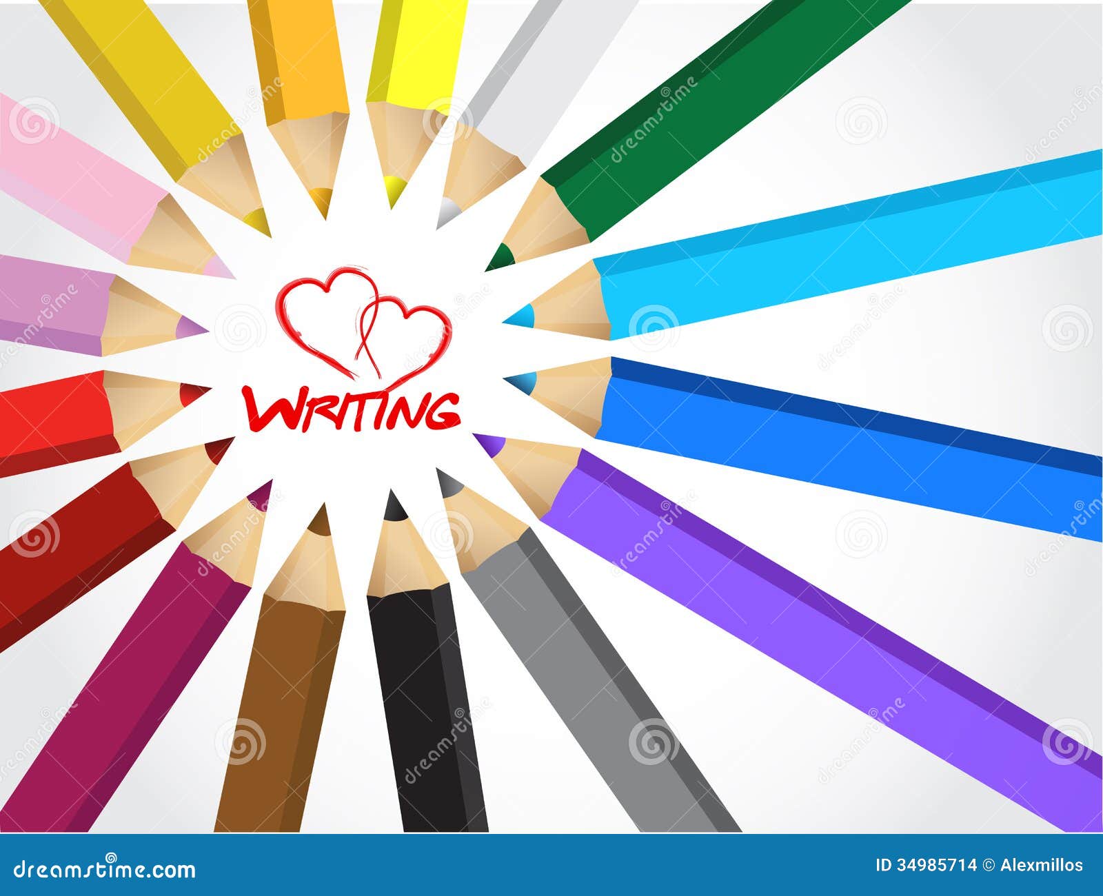 Love Writing Colorful Background Illustration Stock Illustration ...
