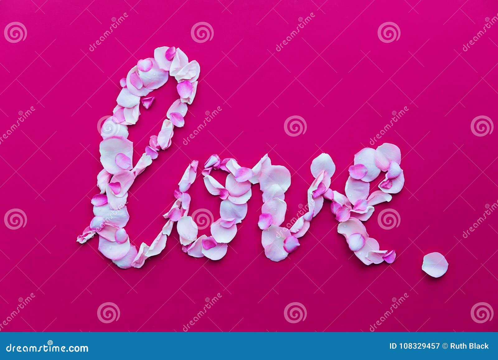 Love Written in Rose Petals Stock Image - Image of nature, petals ...