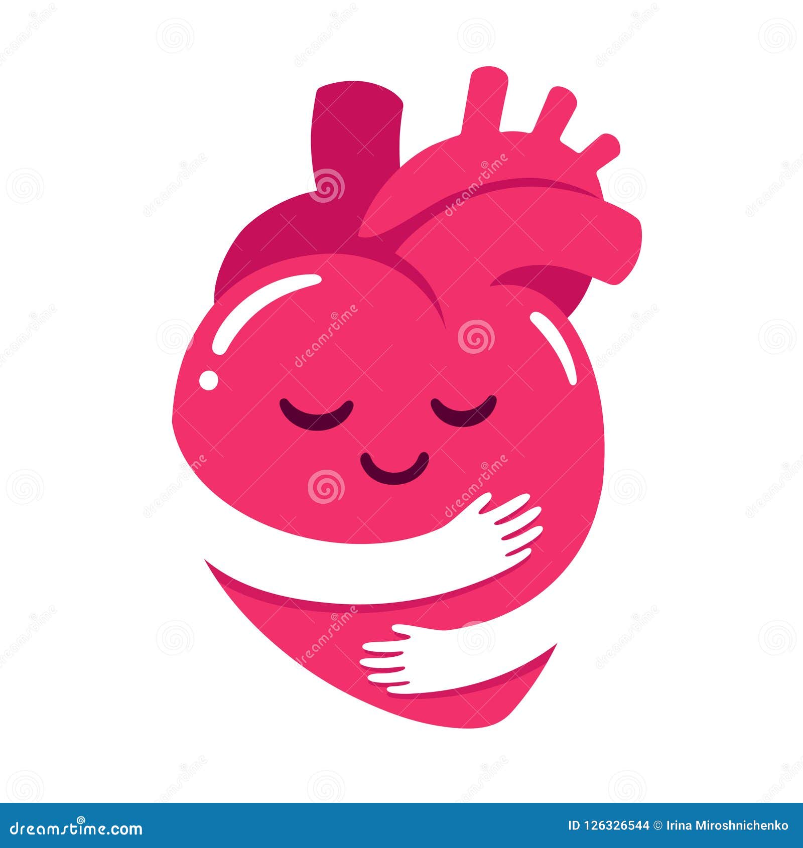 Love yourself heart hug stock vector. Illustration of embrace - 126326544 Love yourself heart hug stock vector. Illustration of embrace - 126326544