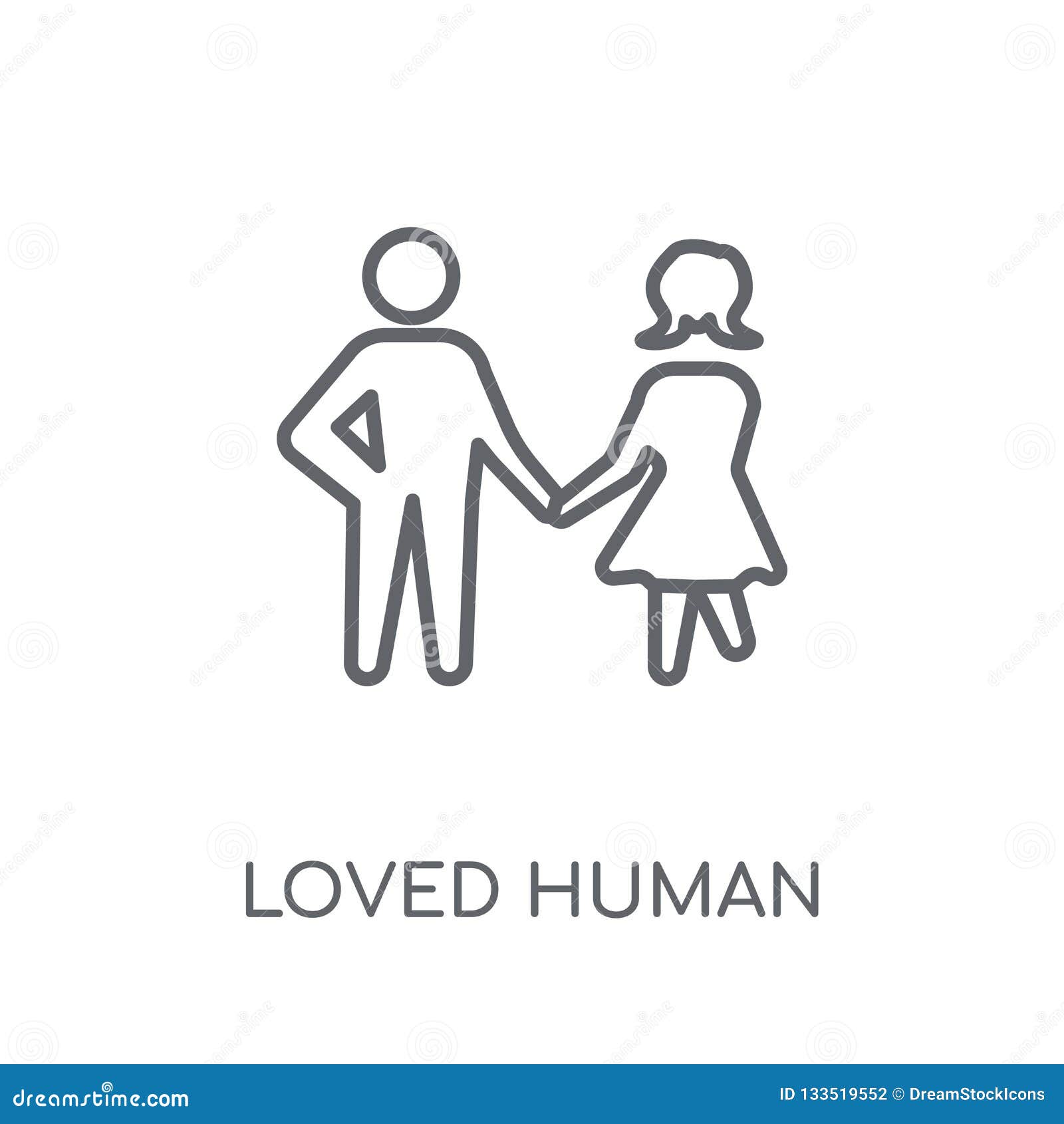 Loved Human Icon. Trendy Loved Human Logo Concept On White Background ...