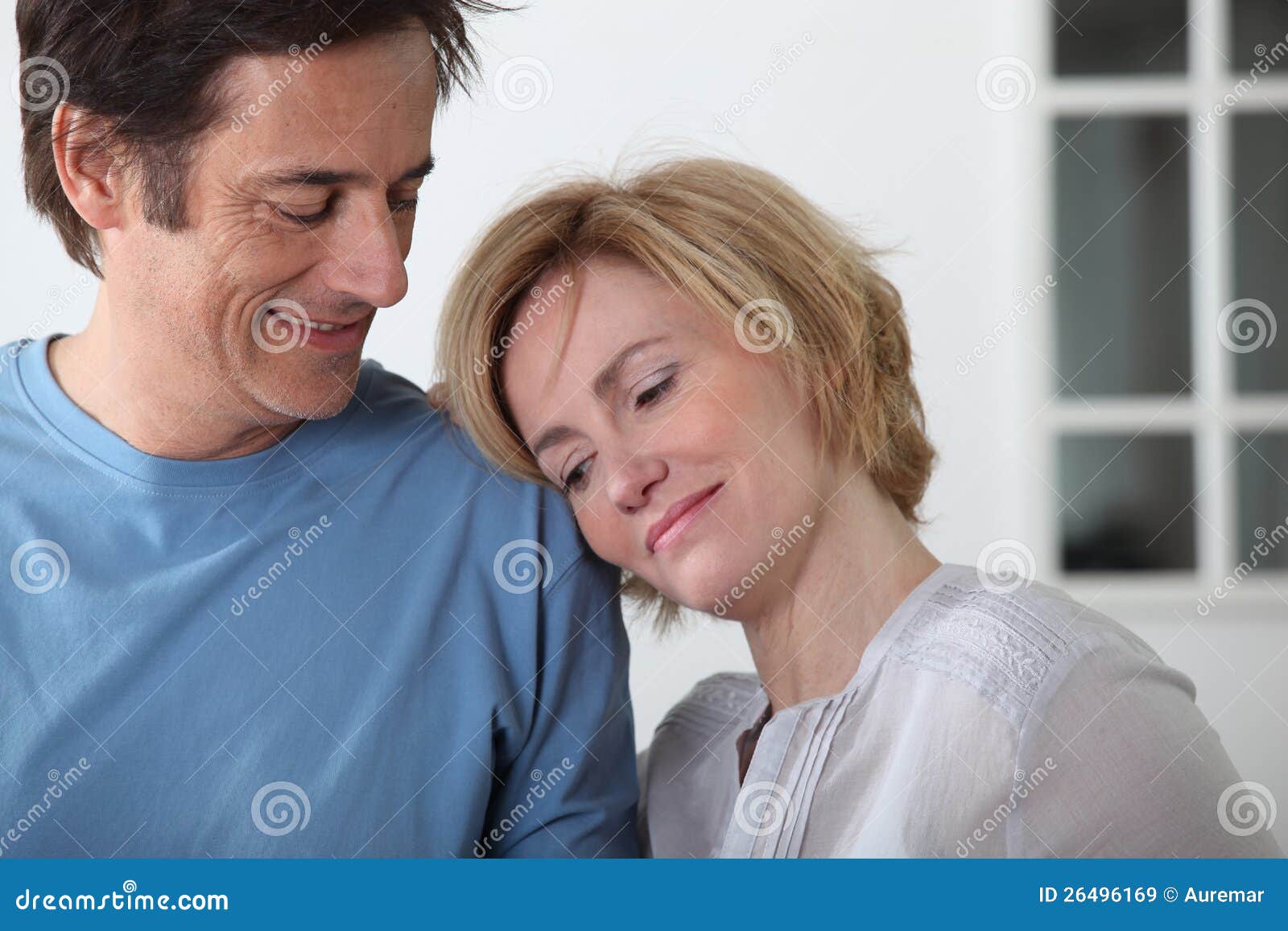 Loved up couple stock image. Image of domestic, inside - 26496169