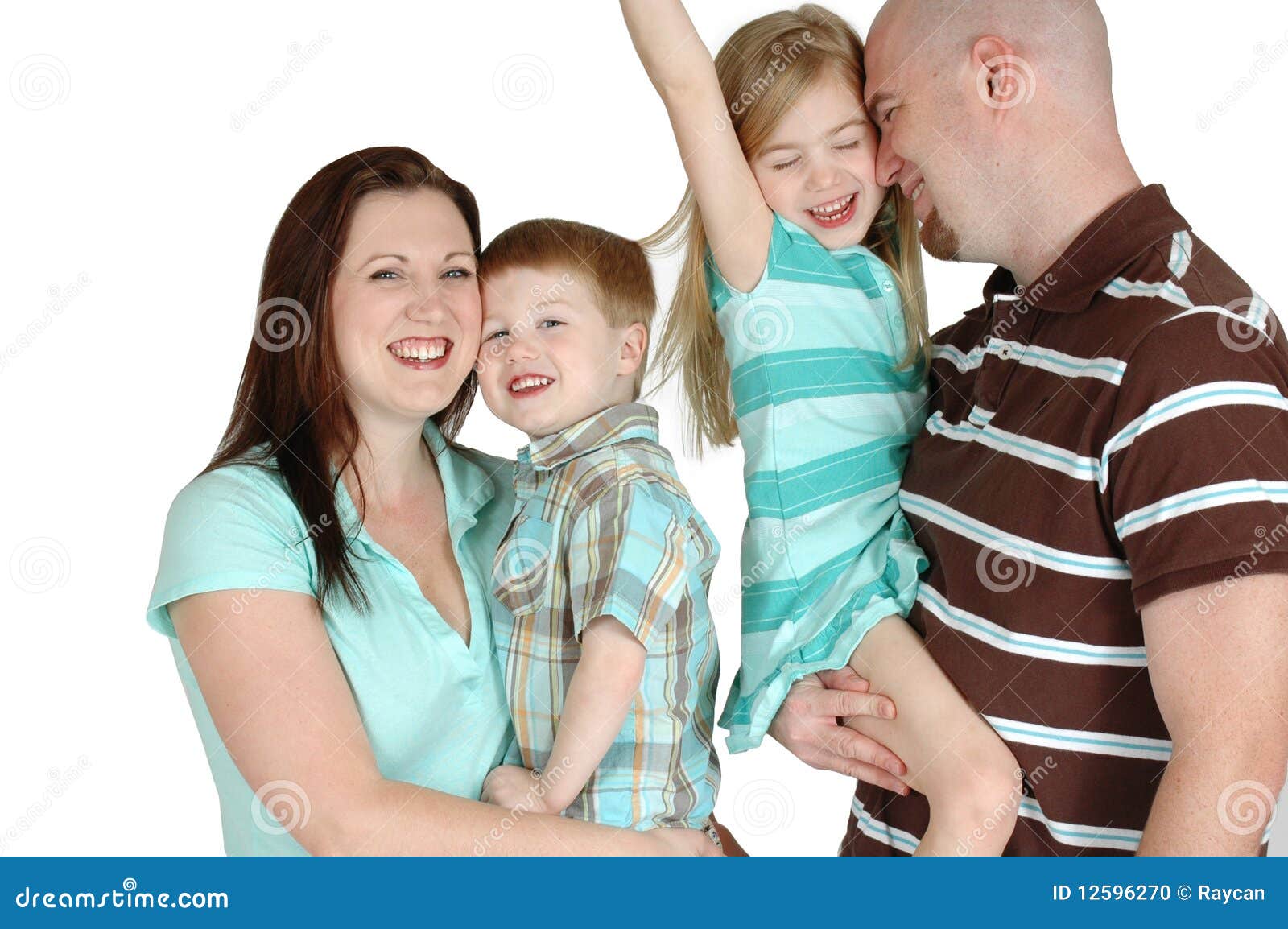 Loveing Family stock photo. Image of loving, isolated - 12596270