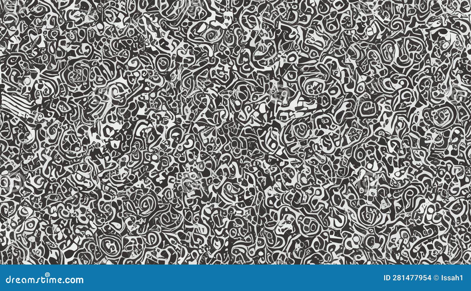 Lovely Black and White Abstract 5 Star Transparent Repeating Pattern ...