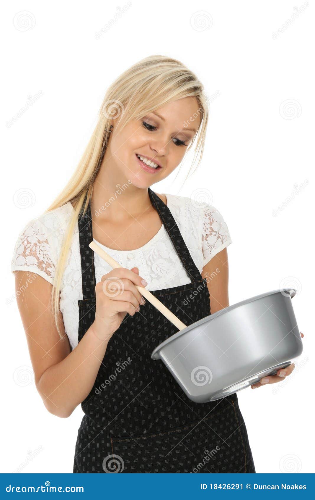 Lovely Blond Cook stock image. Image of female, attractive - 18426291