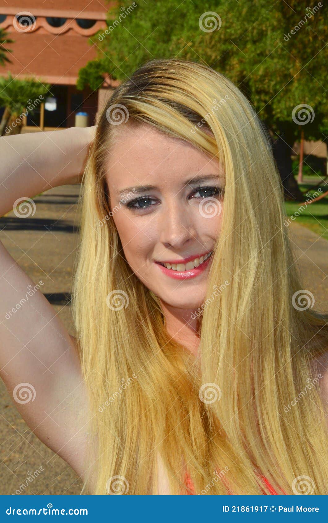 Lovely blond girl stock image. Image of girl, fresh, gorgeous - 21861917