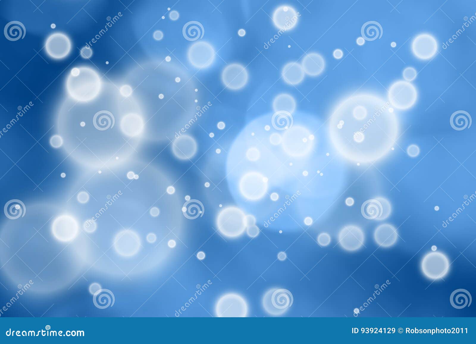 Lovely Blue Abstract Bokeh Background Stock Image - Image of field ...