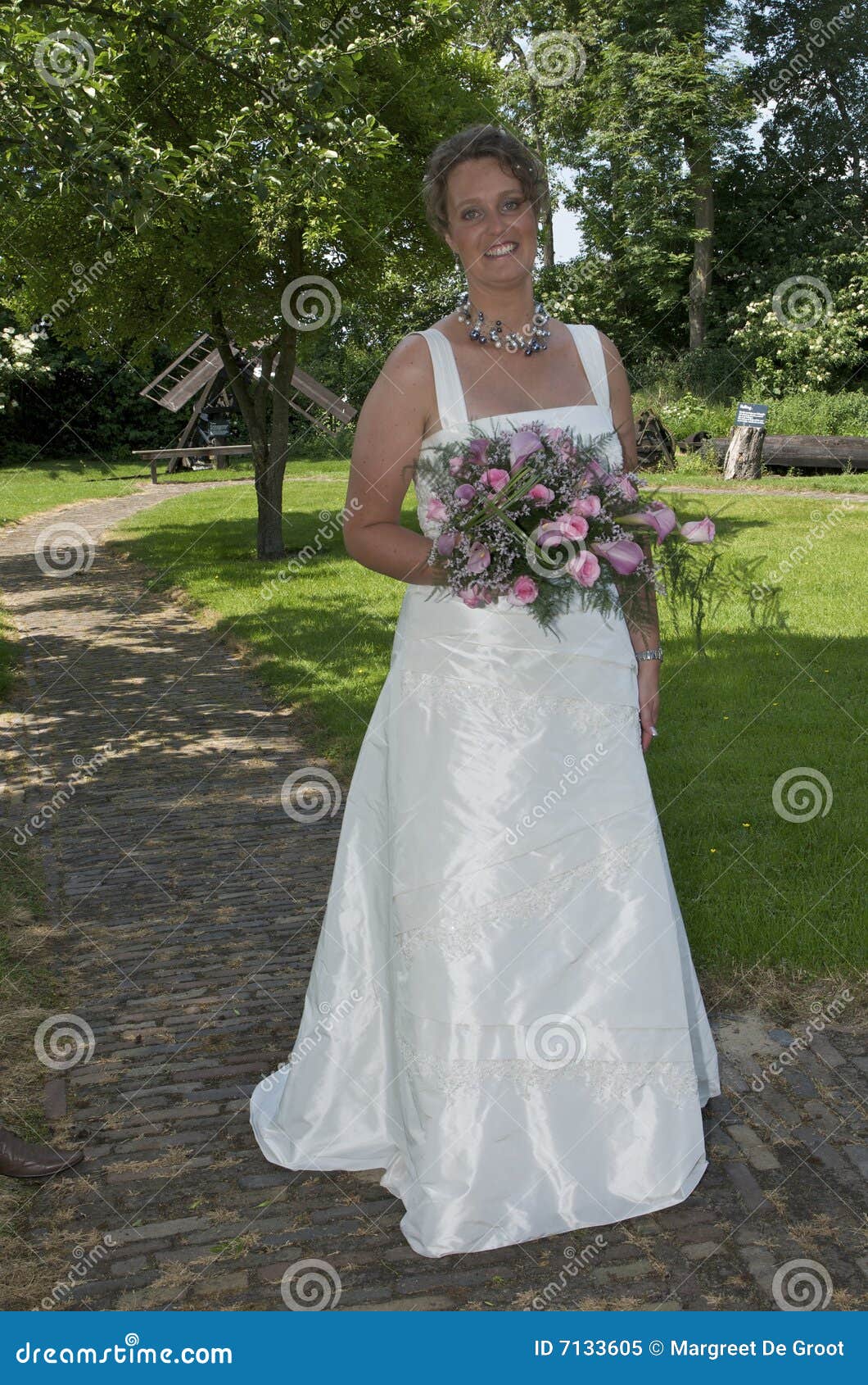 Lovely bride stock image. Image of dress, female, smile - 7133605