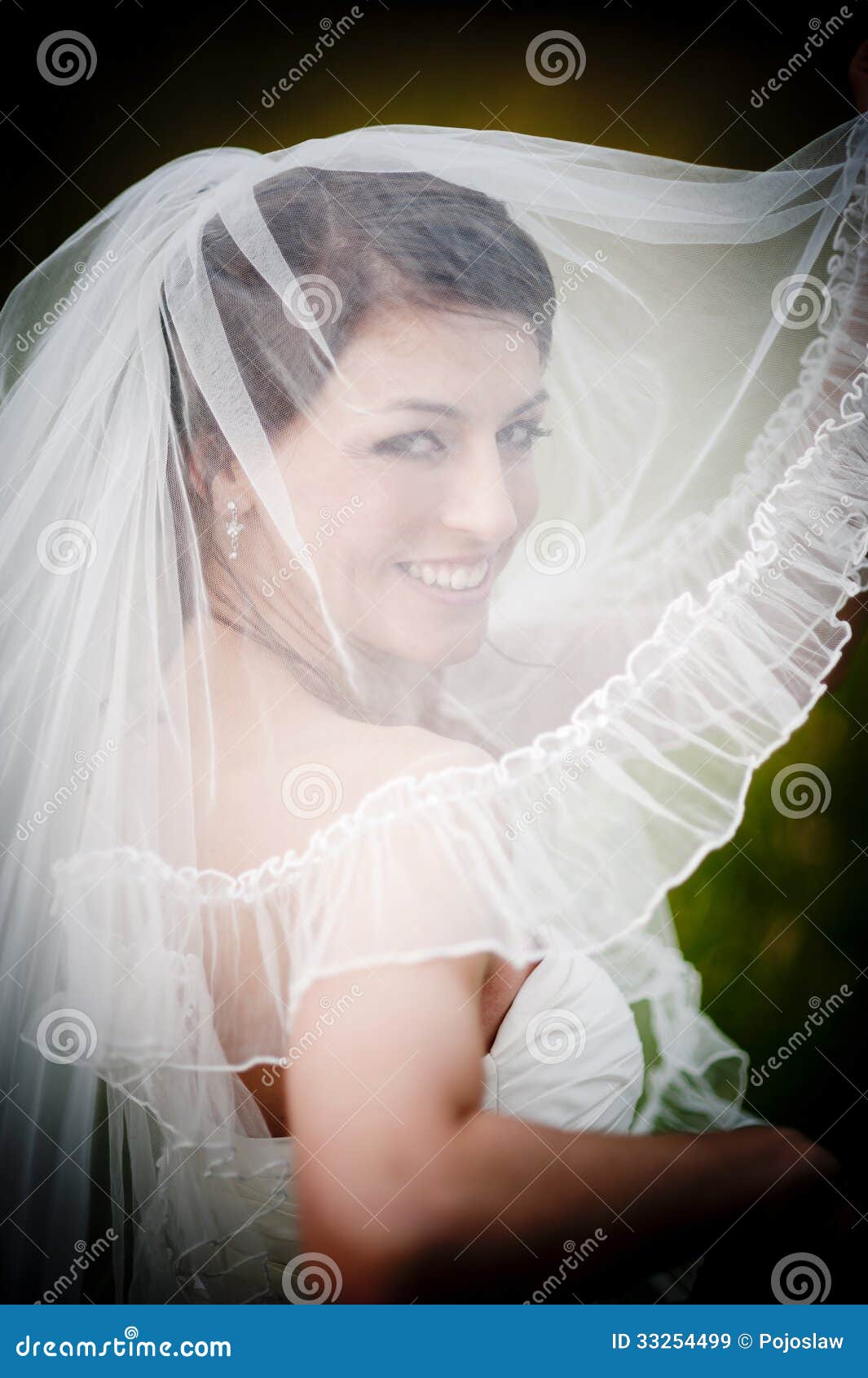 Lovely bride stock image. Image of outdoors, close, bride - 33254499