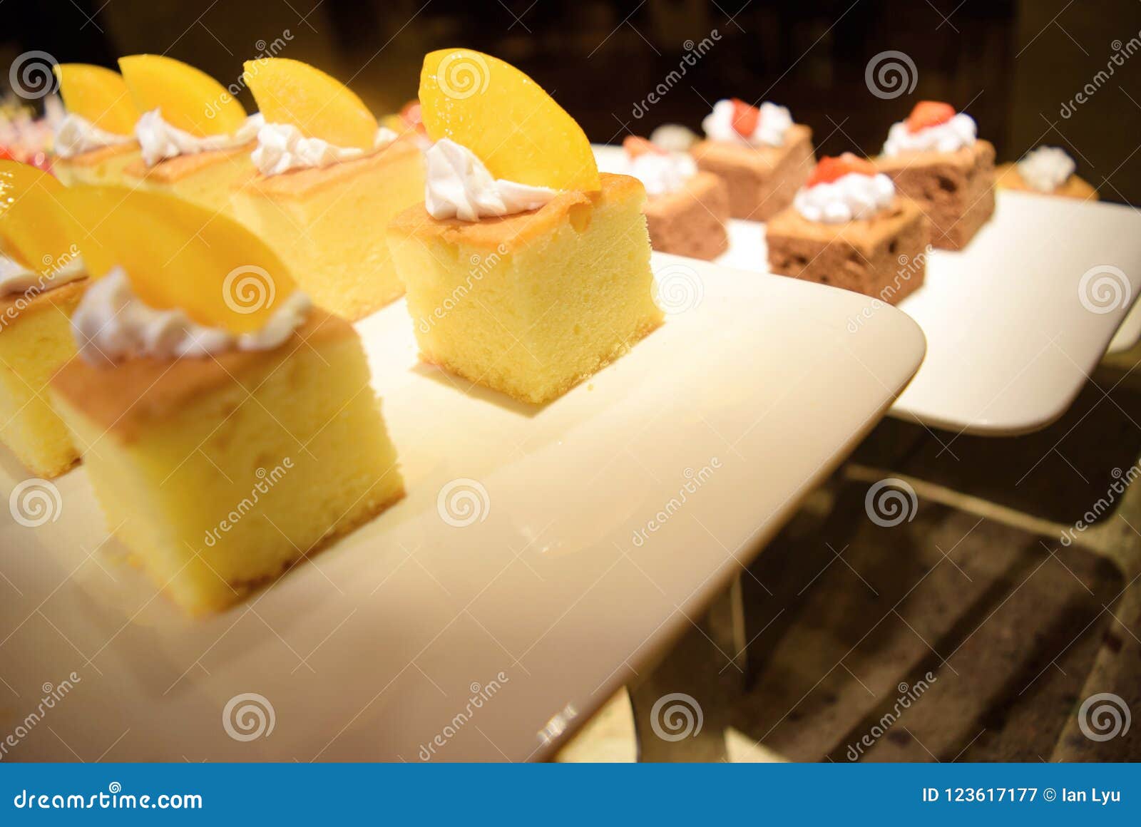 Lovely Cake at Buffet Dinner Stock Image - Image of cake, desserts ...